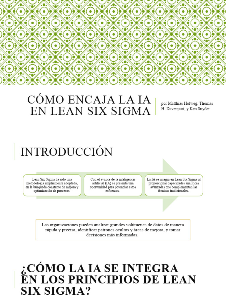 six sigma 2 | PDF | Inteligencia artificial | Inteligencia (IA) y semántica