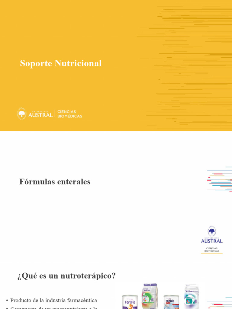 1 Fórmulas Enterales | PDF | Proteínas | Fibra dietética