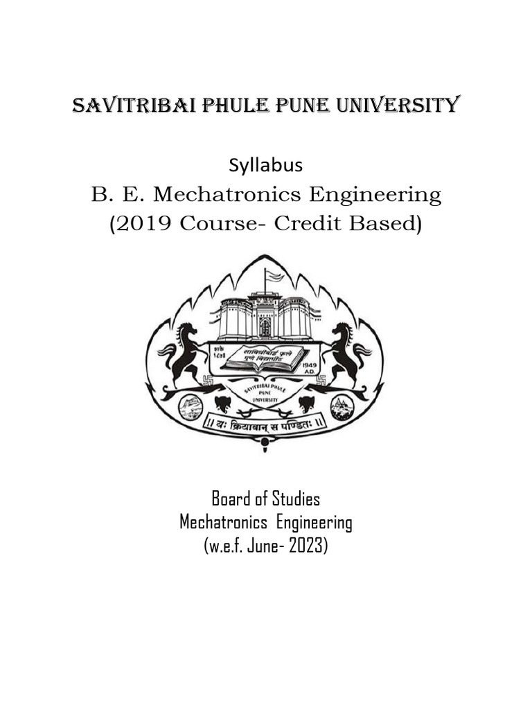 B.E. Mechatronics Engineering Syllabus | PDF | Frequency Modulation | Modulation