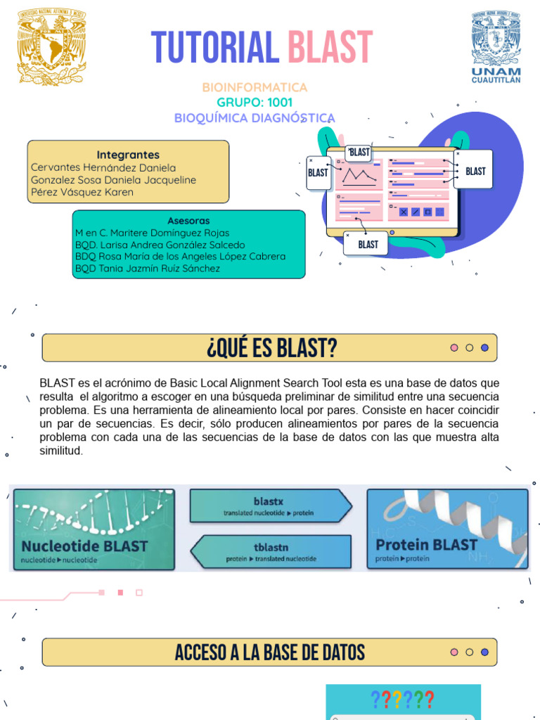 Tutorial BLAST | PDF | Centro Nacional de Información Biotecnológica | Bioinformática