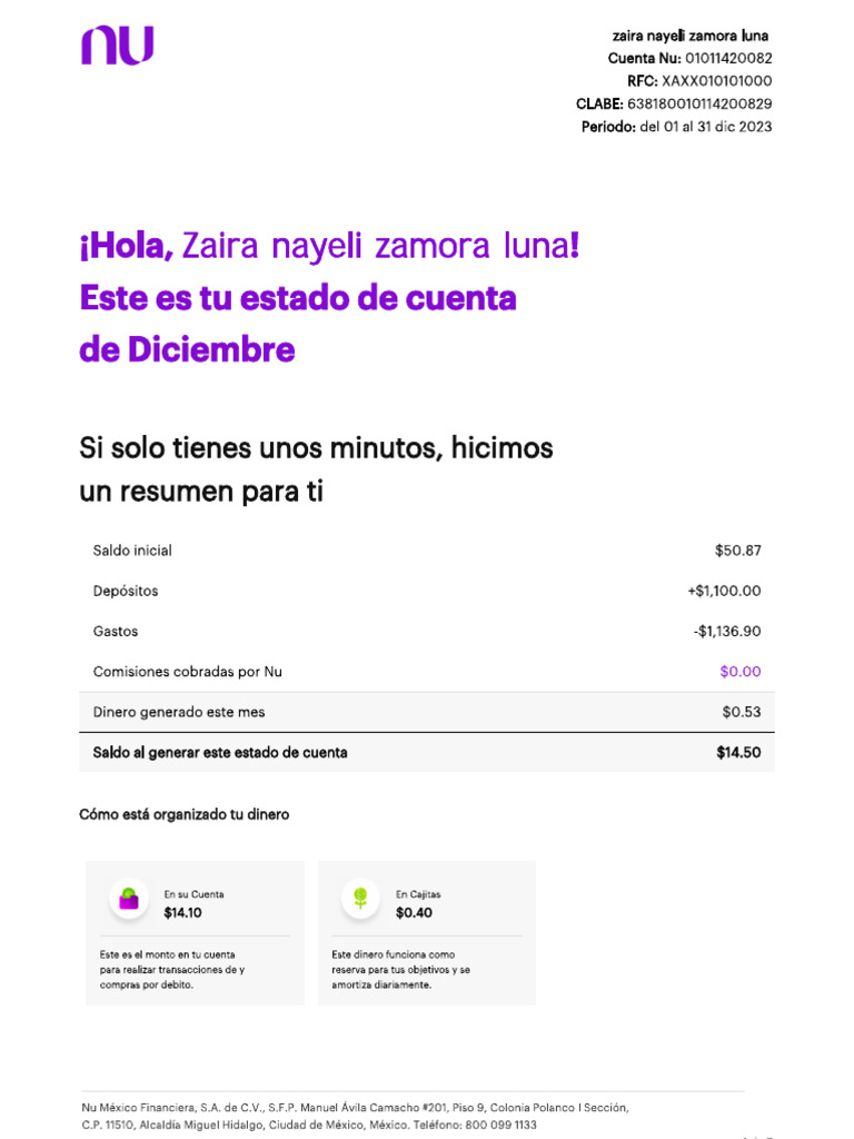 Edo Cuenta Zaira | PDF