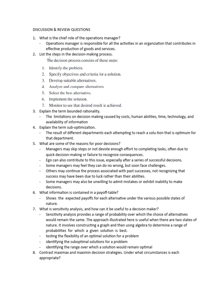 chapter 5 decision theory | PDF | Economics Of Uncertainty | Decision Making