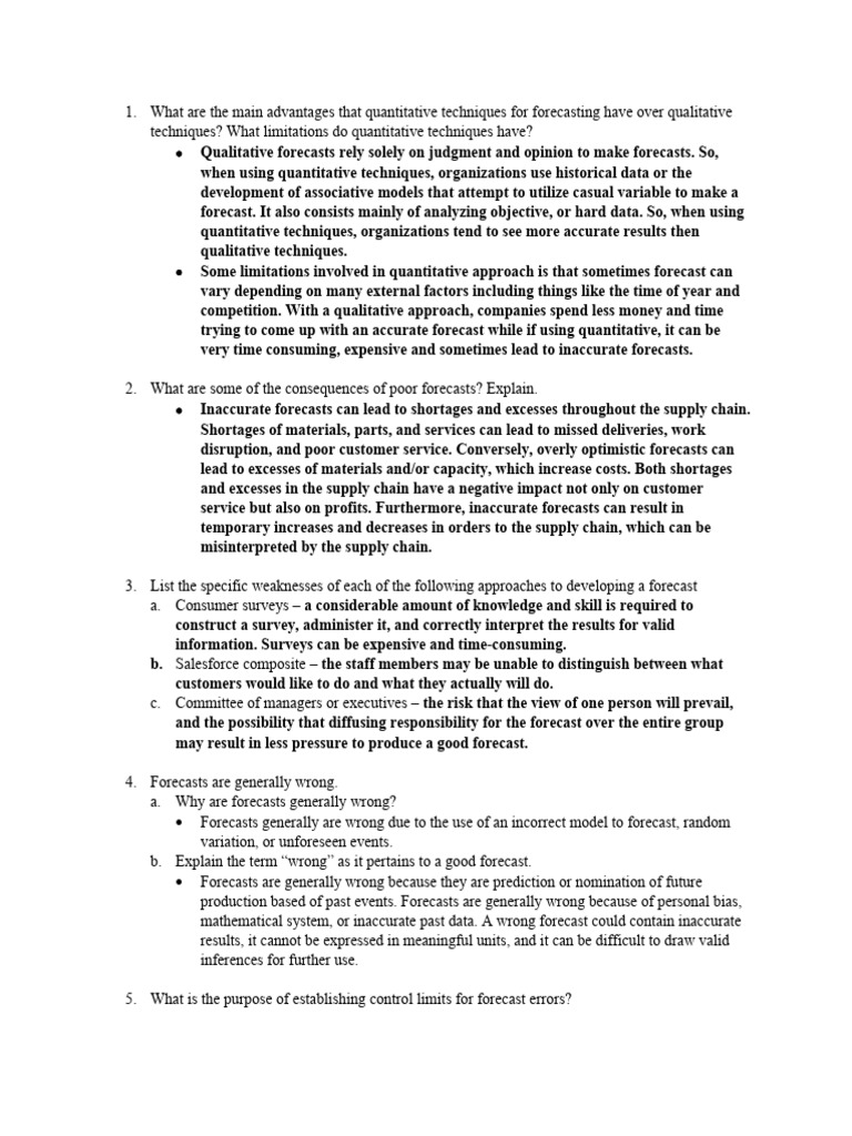 Chapter 2 Forecasting Pdf Forecasting Mean Squared Error