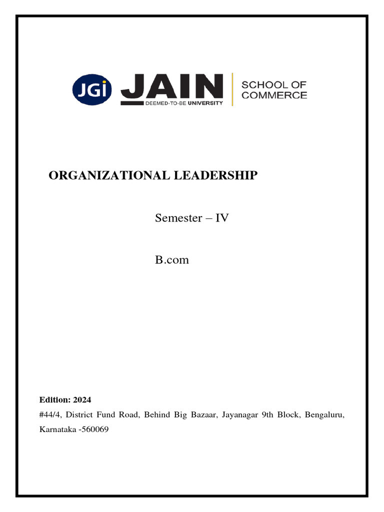 OL Final Material (2) - 1 | PDF | Leadership | Motivational
