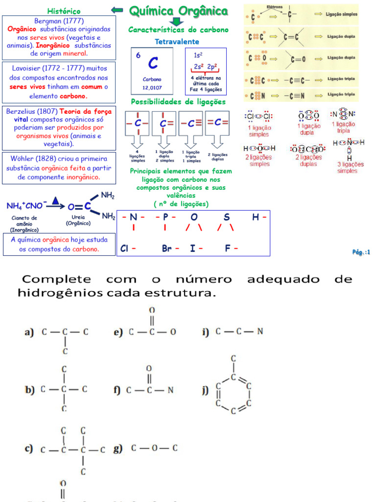 quimica organica 3 ano 2022 | PDF | Química Orgânica | Química