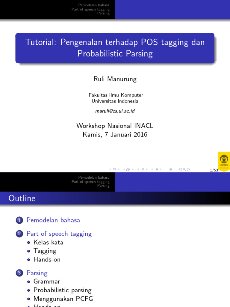 INACL Tutorial4 | PDF