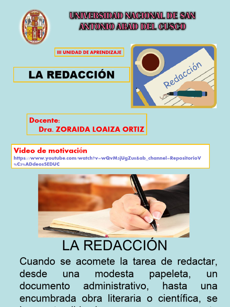 01 La Redacción, Conceptos, Etapas.. | PDF | Comunicación | Escritura