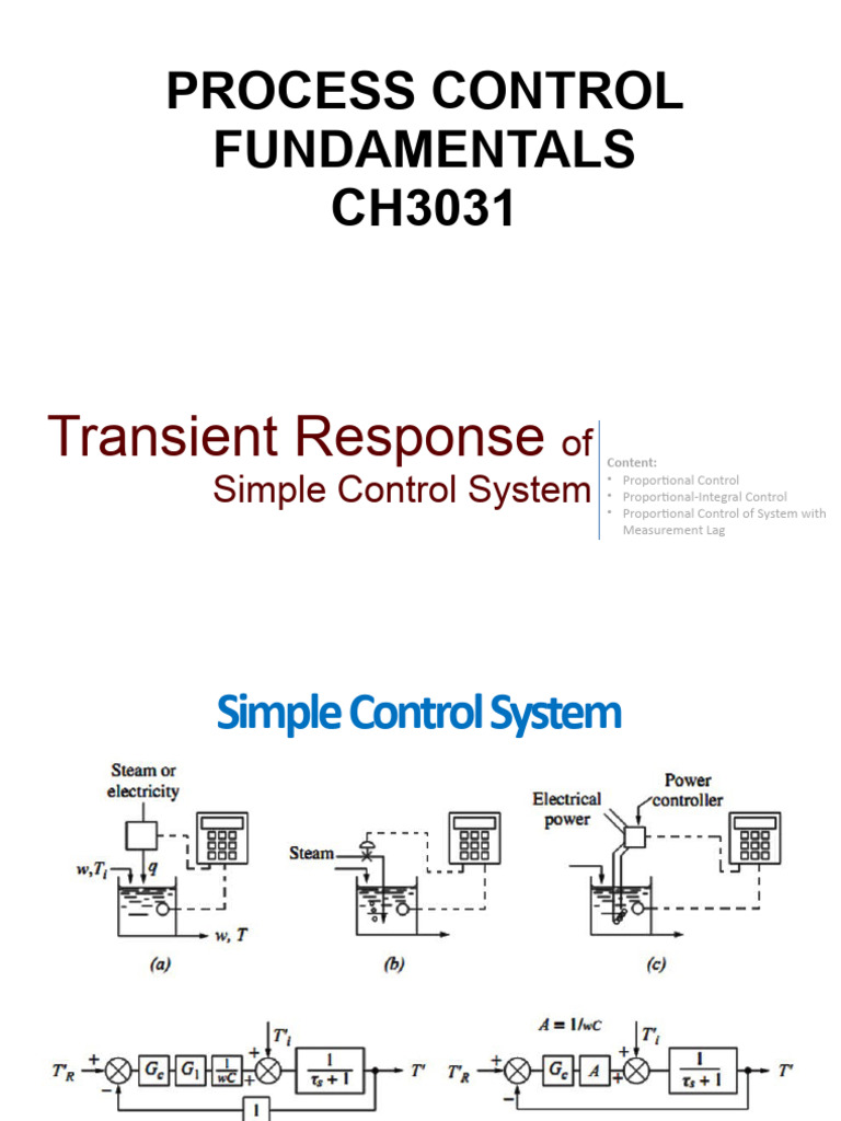 Topic 6 - Transient Response of Simple Control System | Download Free ...
