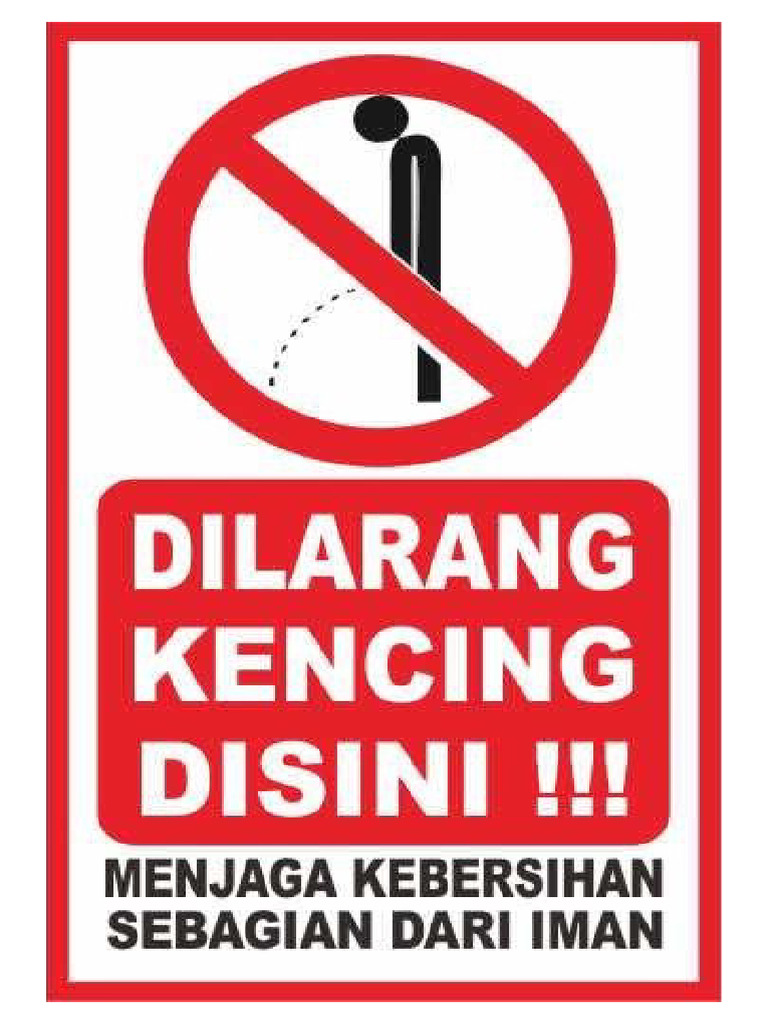 Dilarang Kencing | PDF