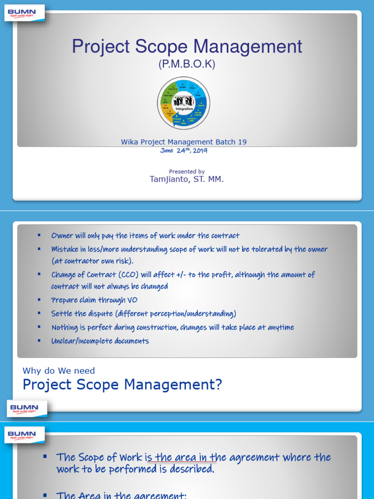Project Scope Management | PDF | Business