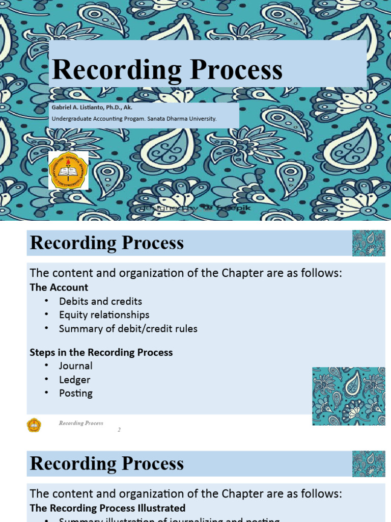 8.recording Process Illustrated | PDF