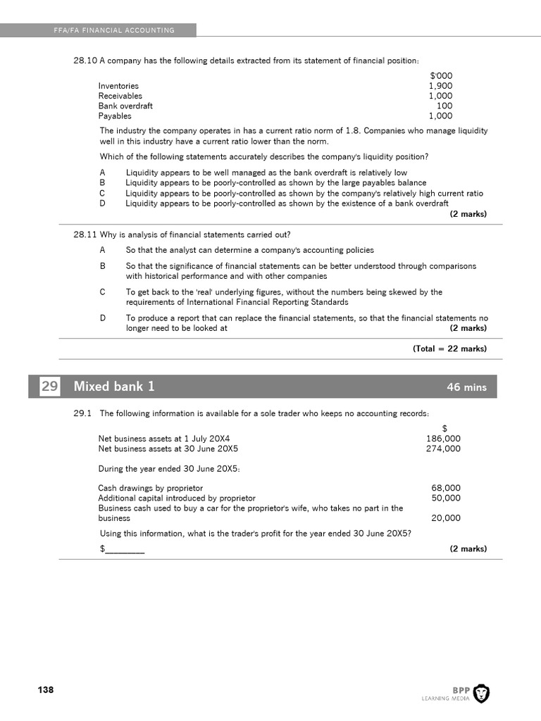 Mixed Bank F3-2020 | PDF | Debits And Credits | Bookkeeping