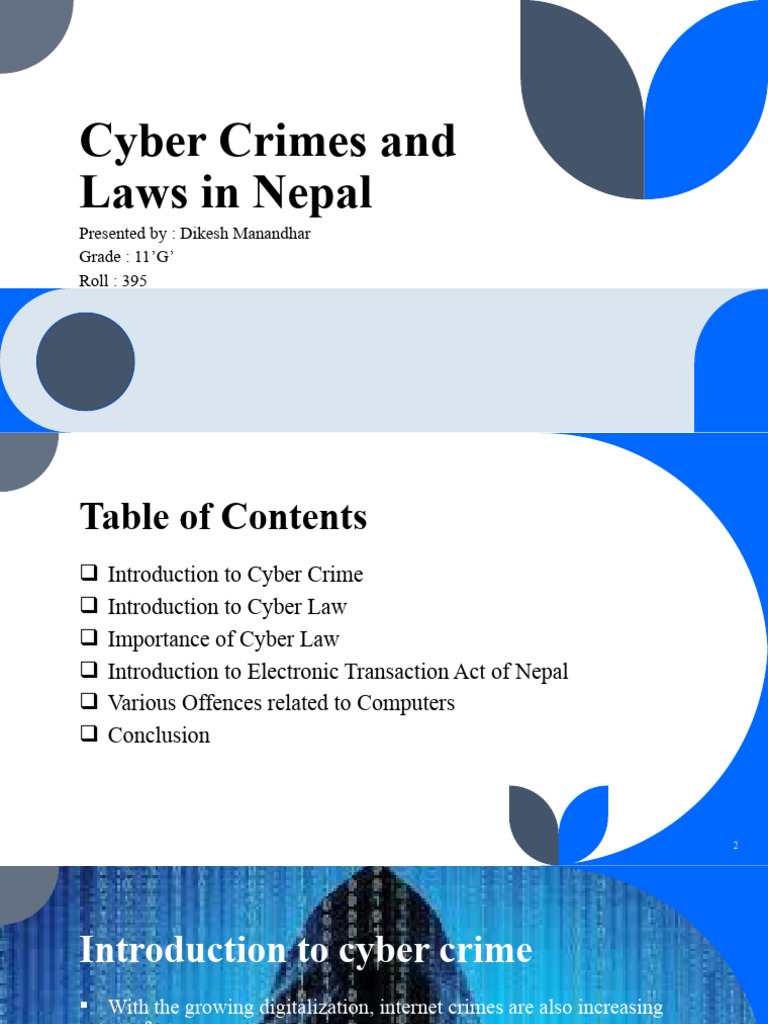 Cyber Crimes and Laws in Nepal | PDF | Cybercrime | Security