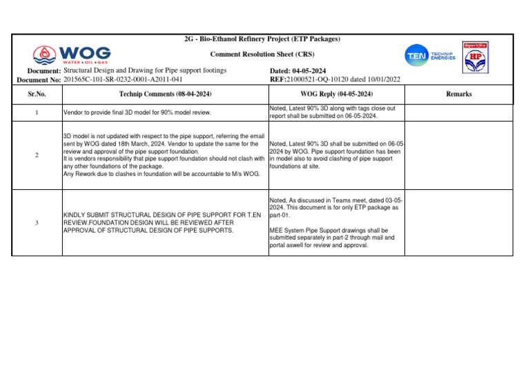 Crs Template Etp Hpcl | PDF Crs Template Etp Hpcl | PDF