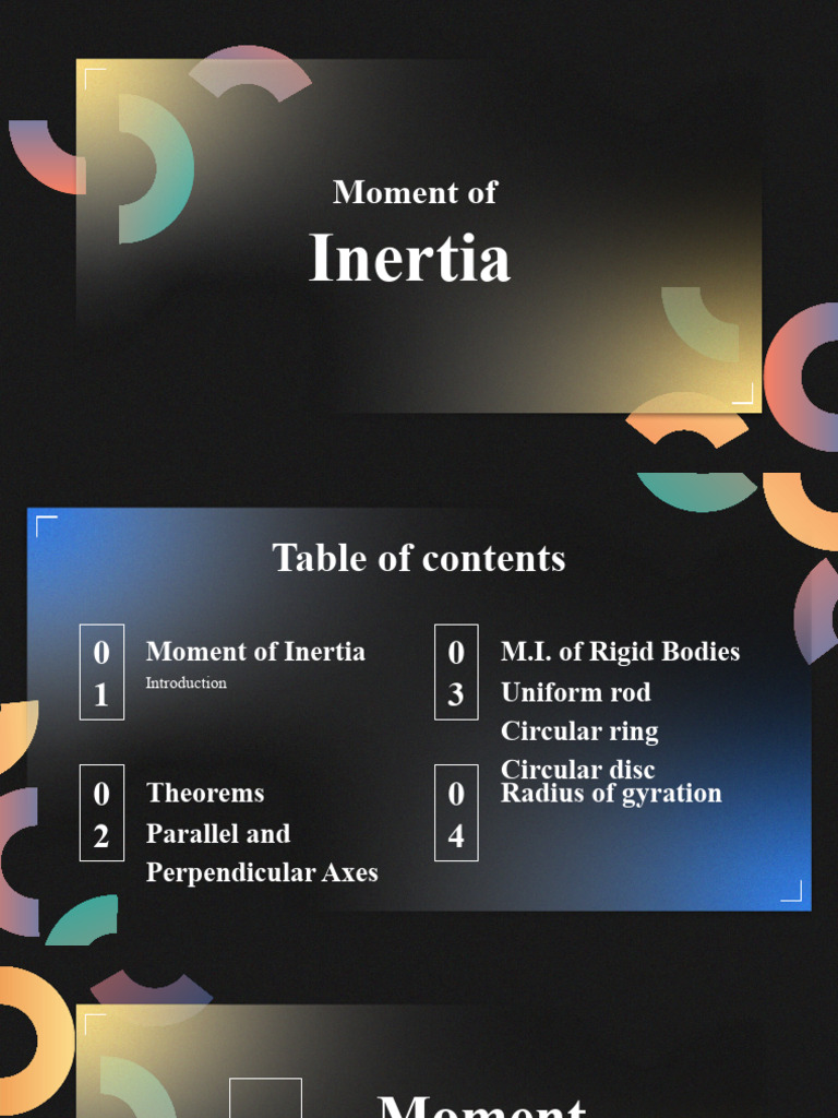Moment of Inertia | PDF | Rotation Around A Fixed Axis | Planets