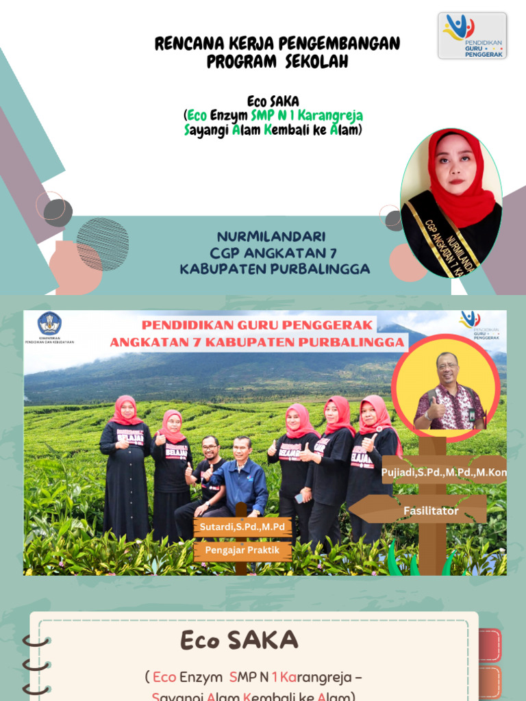 Rencana Program Eco SAKA SMP N 1 Karangreja | PDF