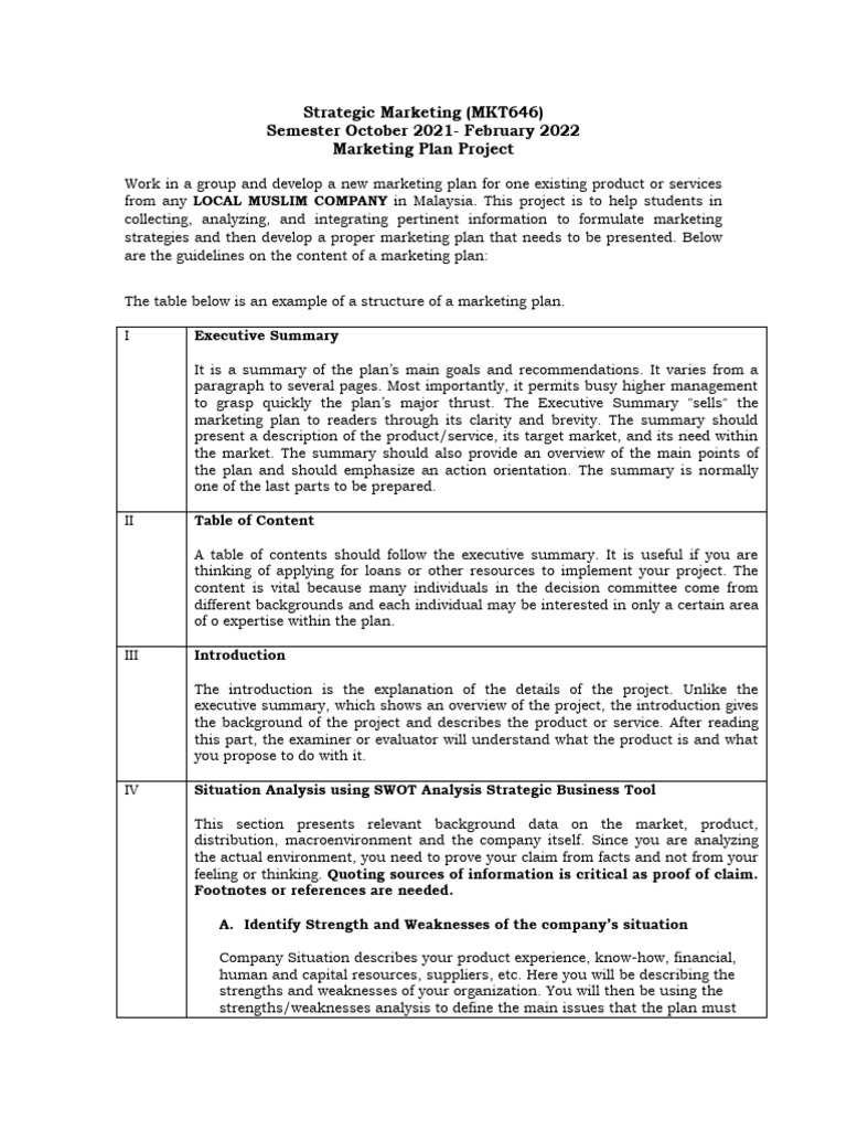 Final Steps in Marketing Plan Development | PDF | Marketing | Product ...