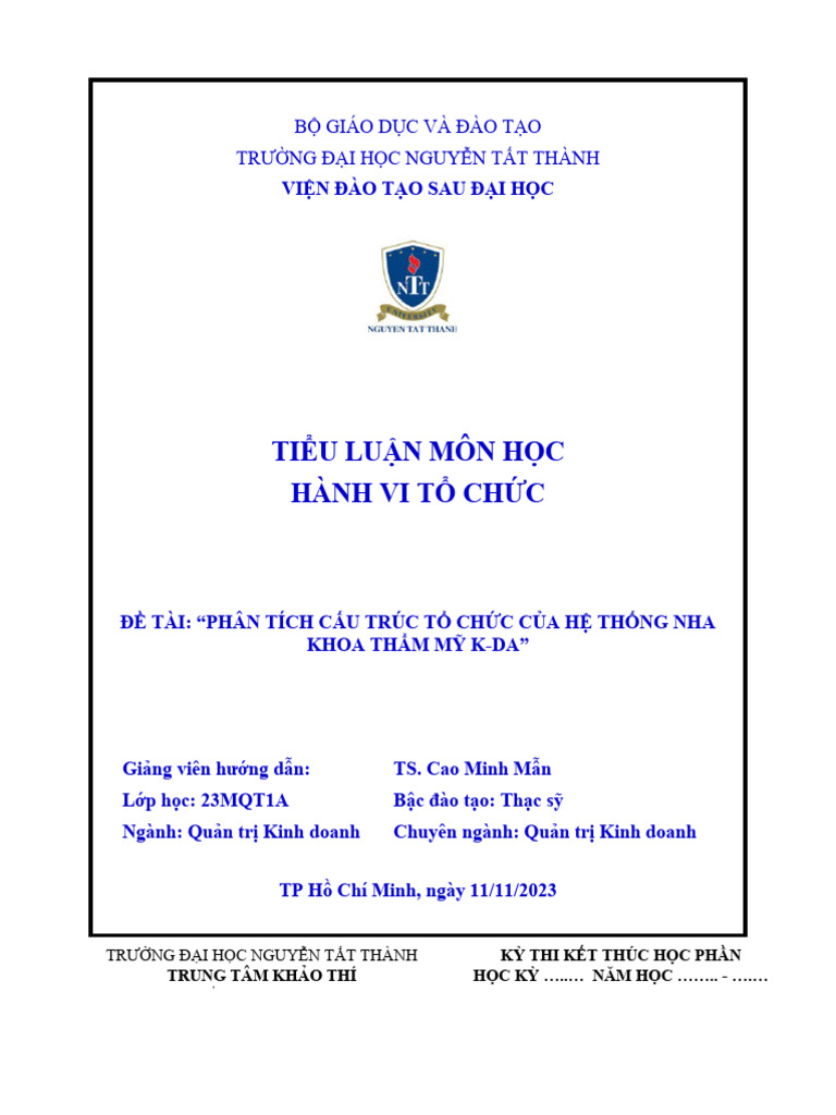 Hành Vi T CH C | PDF