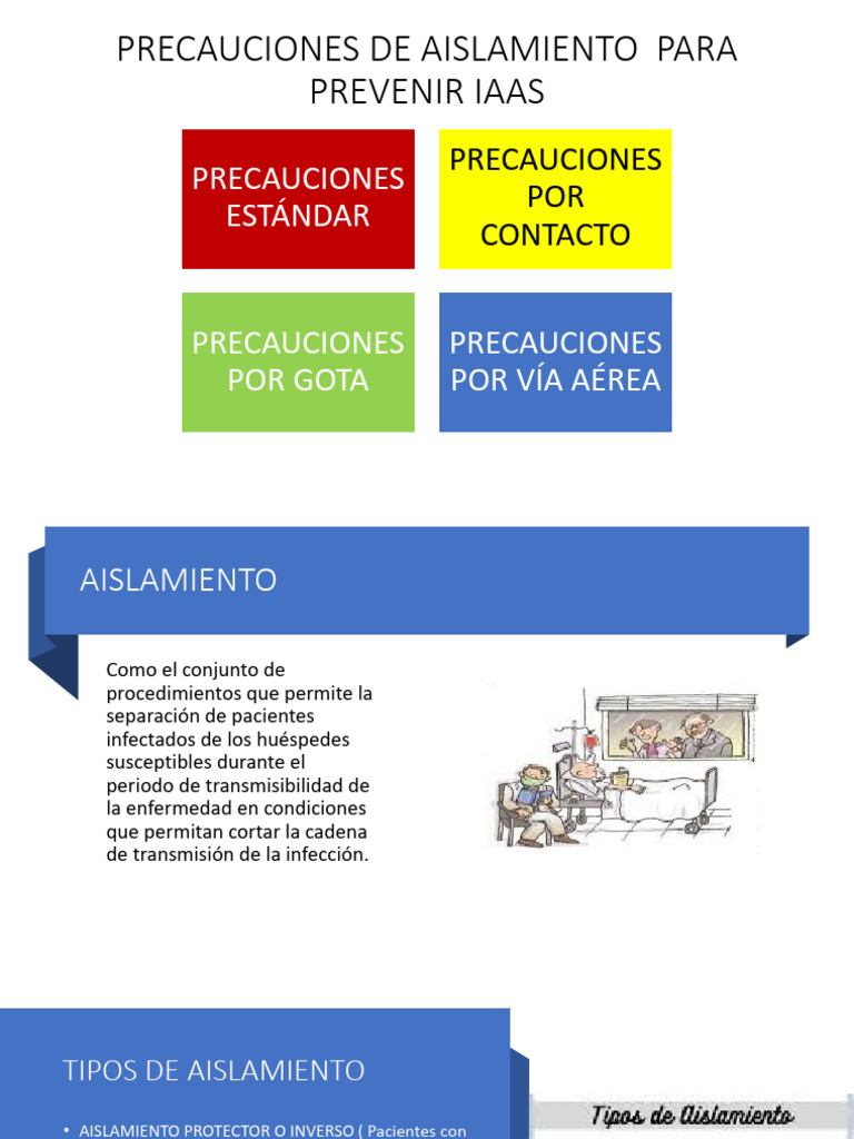 Precauciones de Aislamiento en Salud | PDF | Influenza | Virología