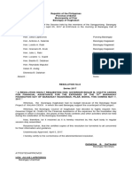 Barangay Resolution Sample | PDF | Government