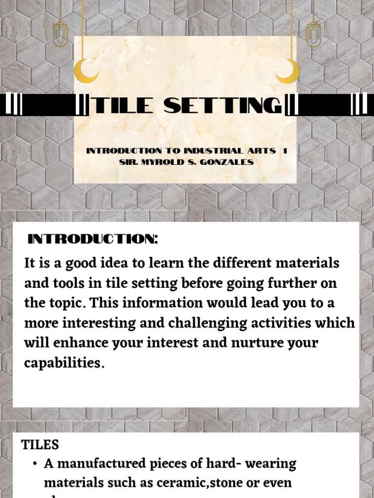 Tile-setting | PDF | Tile | Flooring
