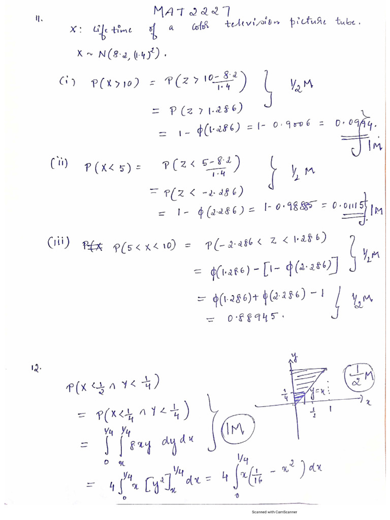 MATH answer script | PDF