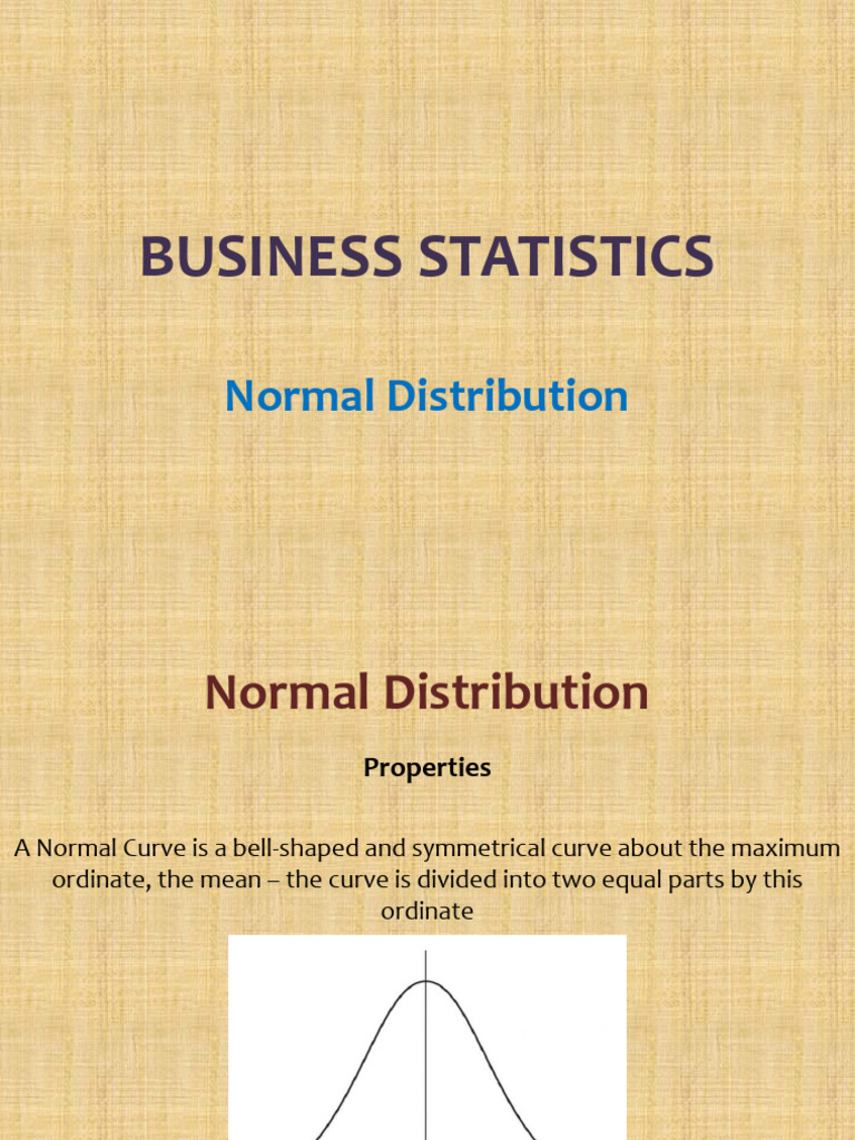 Normal Distribution_To Students | PDF | Normal Distribution | Mean