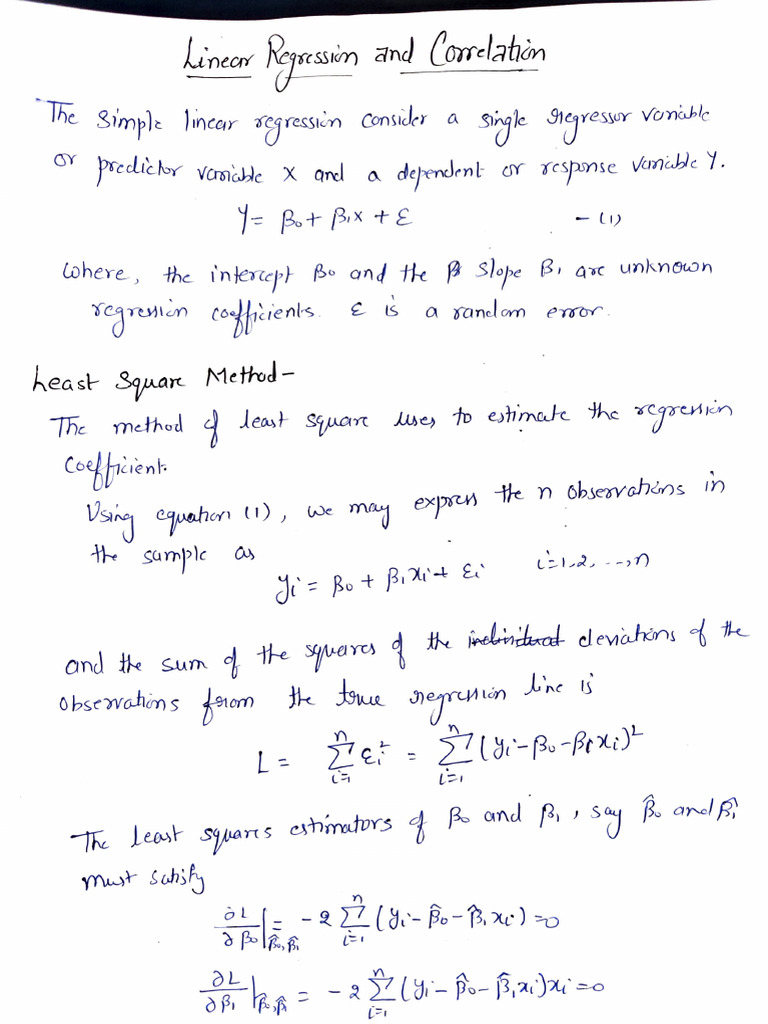 Unit-3 Regression Analysis and Correlation | PDF | Statistical Analysis | Teaching Mathematics