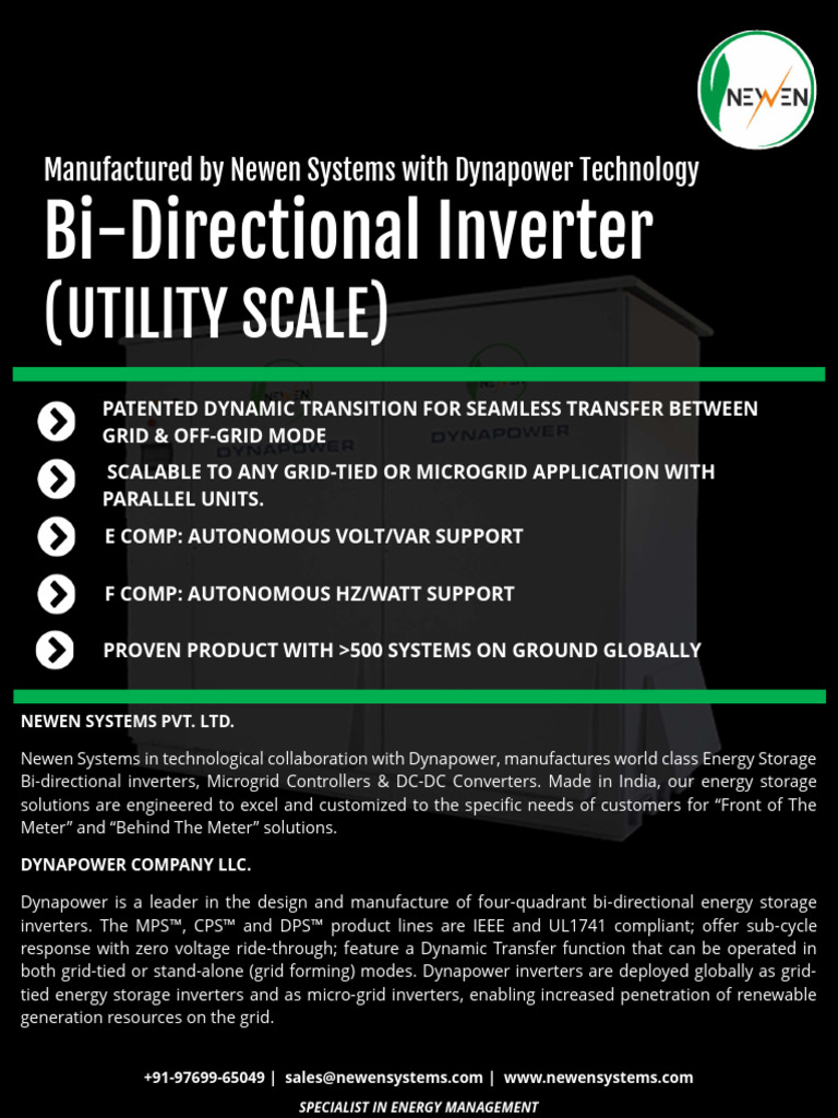 CPS-Gen5.0 DBST Datasheet - V3.00.1 | PDF | Power Inverter | Electrical ...