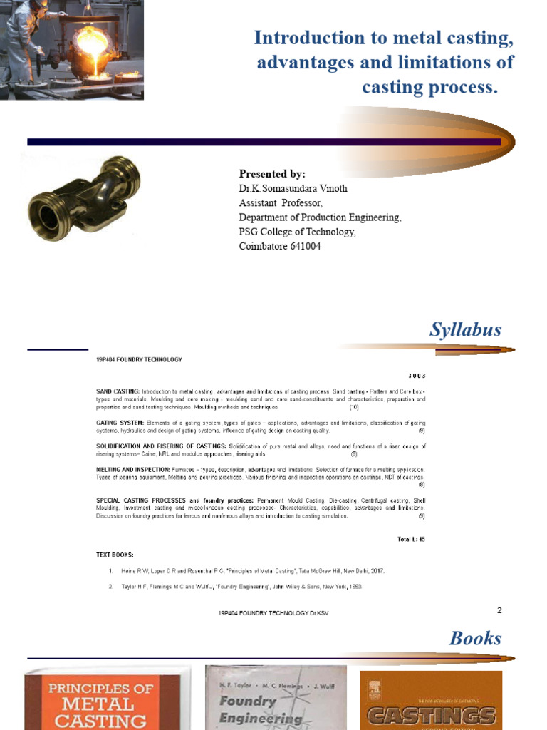 Introduction To Metal Casting, Advantages and Limitations of Casting ...