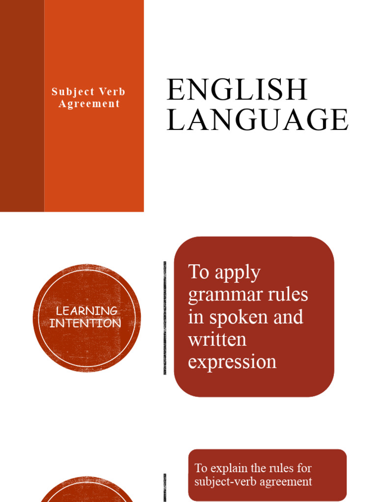 Subject-Verb Agreement Rules Guide | PDF | Grammatical Number | Verb
