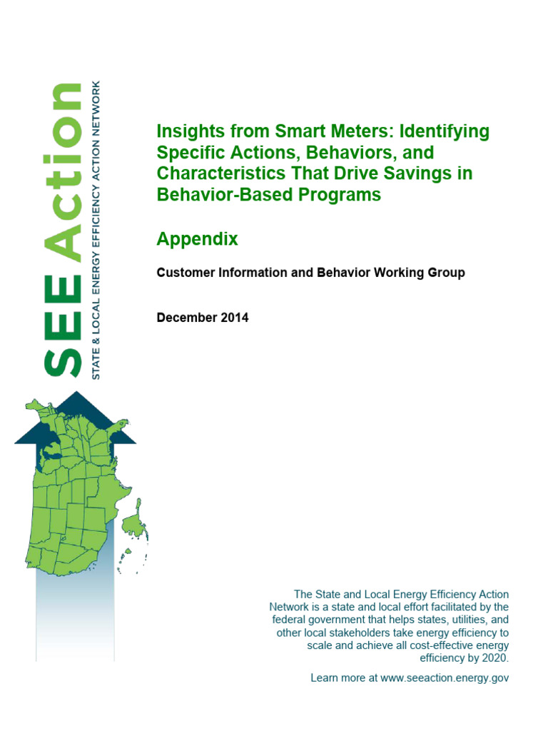 Insights From Smart Meters - Behavior Based Programmes Appendix | PDF ...