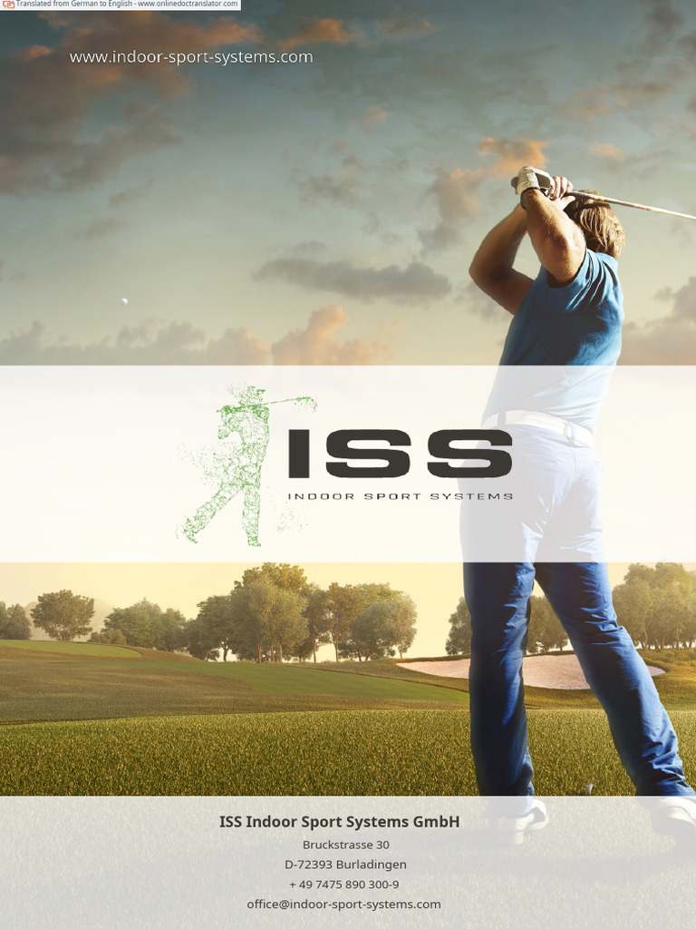 Infosheet ISS Golfsimulator Englisch | PDF