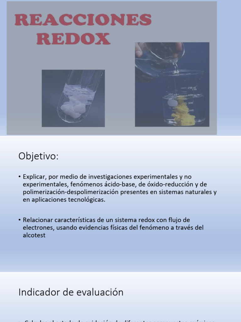 Oxido Reducción | PDF | Redox | Átomos