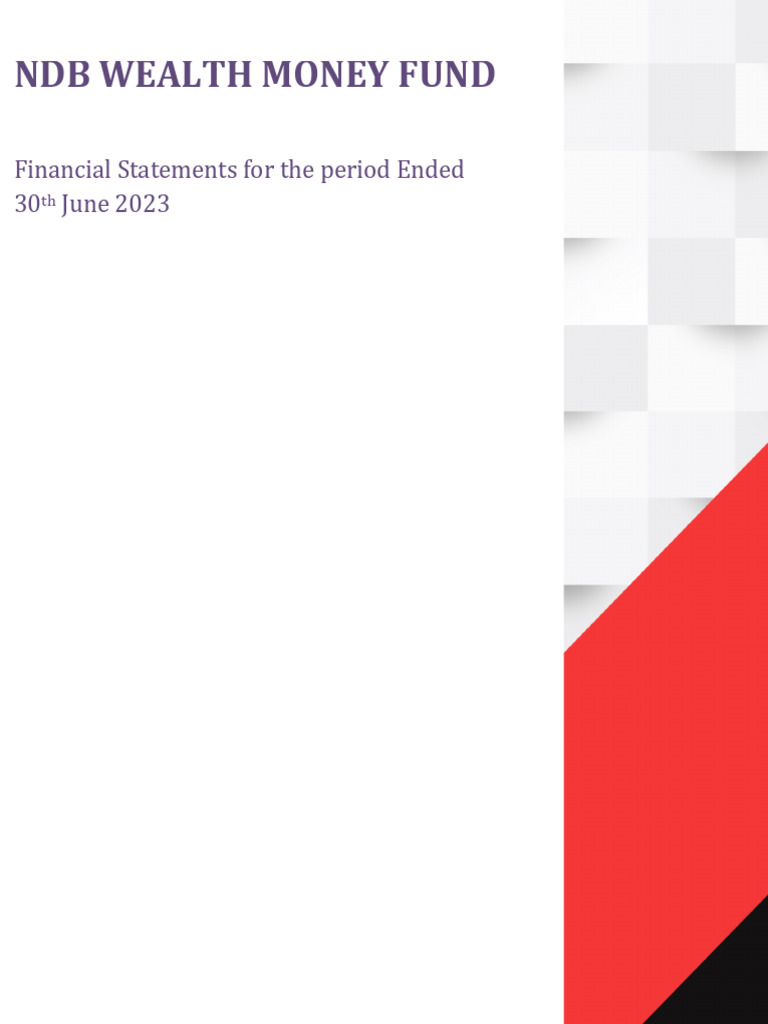 NDB Wealth Money Fund H1 2023 Review | PDF | Money Market Fund ...