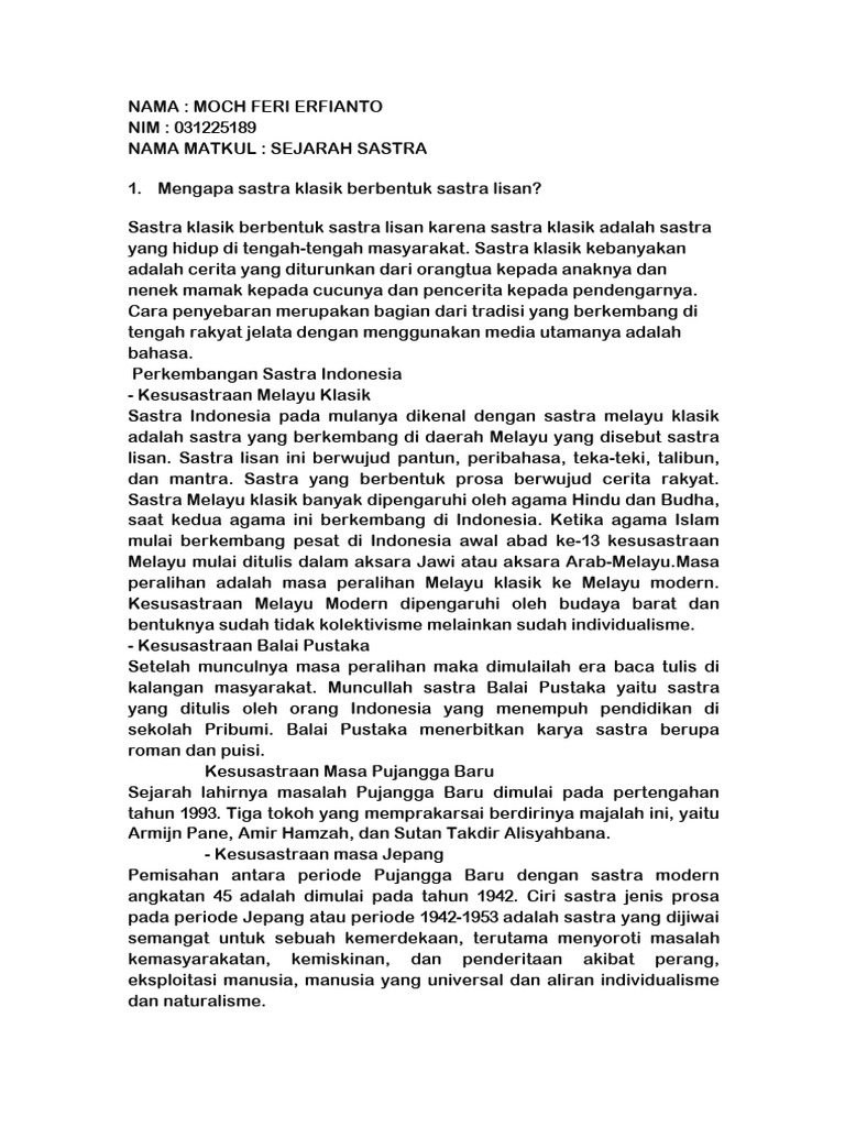 Nama Moch Feri 2 | PDF | Klasik | Fiksi Umum