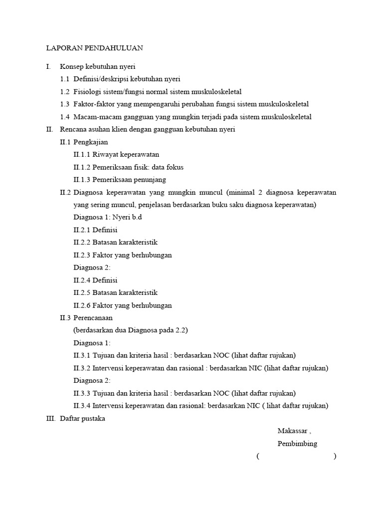 Laporan Pendahuluan 01 | PDF