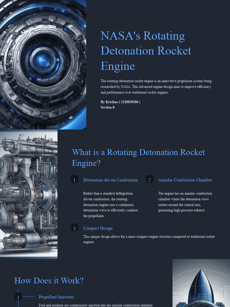 NASAs Rotating Detonation Rocket Engine | PDF | Rocket Engine | Engines
