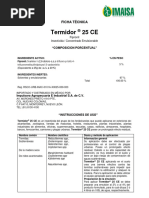 Uso y Aplicación de Termidel 48 | PDF