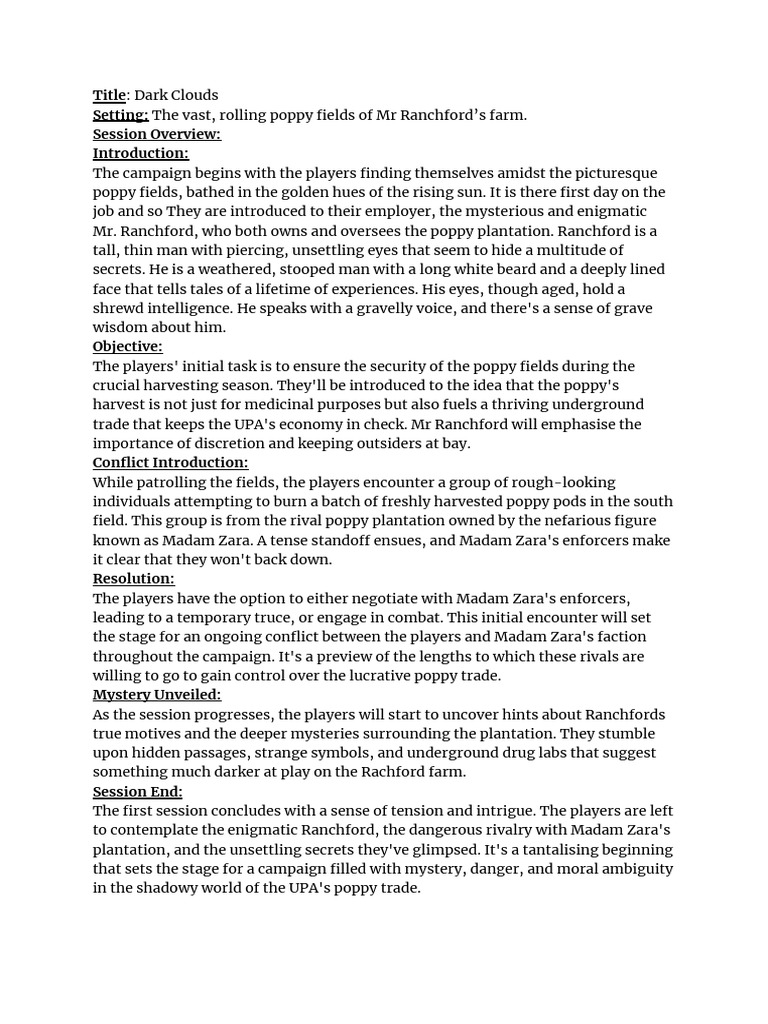 Secrets in Bloom, Session Itinerary | PDF | Young Adult