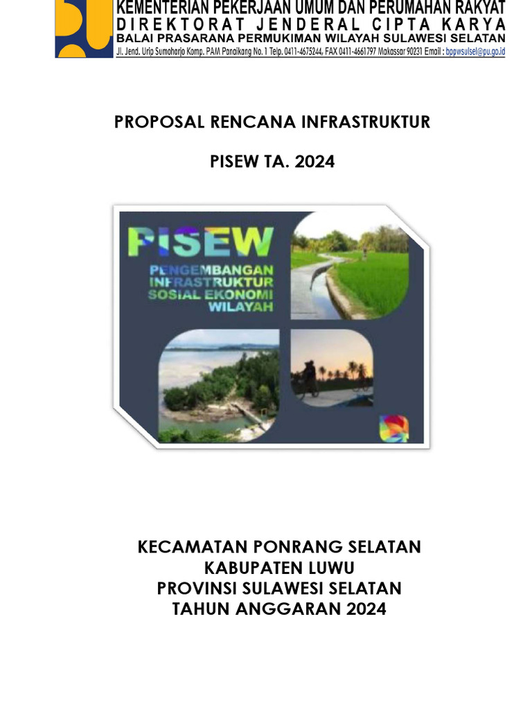 Proposal Pisew 2024 - Paccerakang-Pattedong Selatan (Ponrang Selatan) | PDF