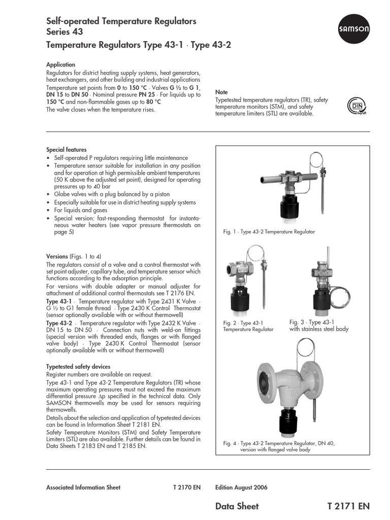 Temp Contorl Case Study | PDF | Thermostat | Valve