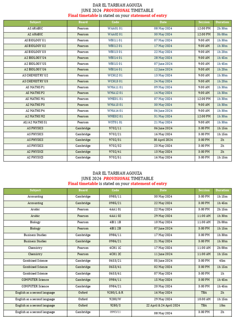 June 2024 Timetable (All) - 240407 - 104005 | PDF | Rapid Transit