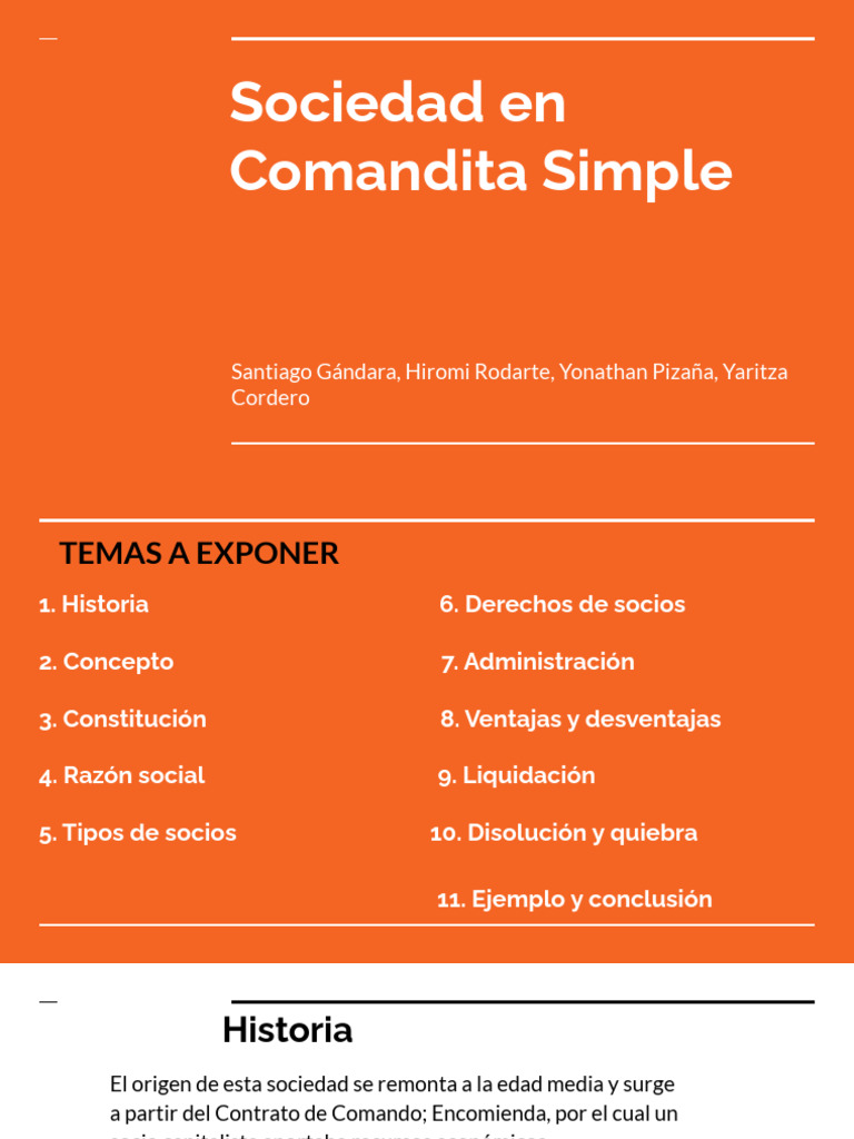 Sociedad en Comandita Simple | Descargar gratis PDF | Sociedad de responsabilidad limitada ...