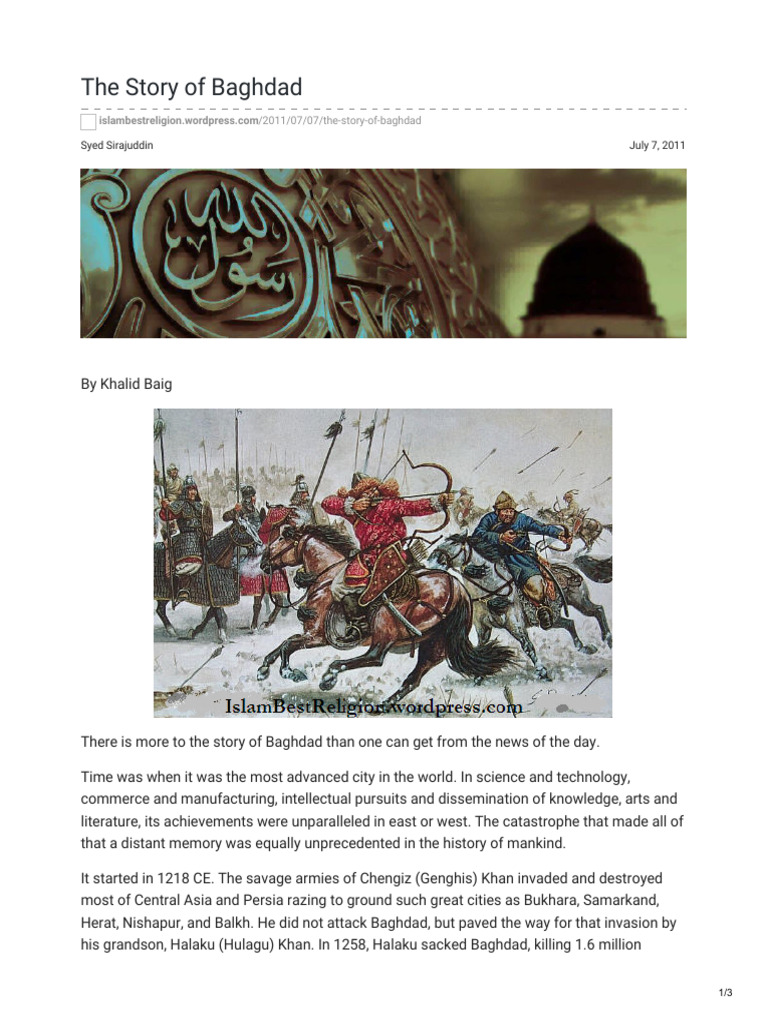 The Story of Baghdad | PDF