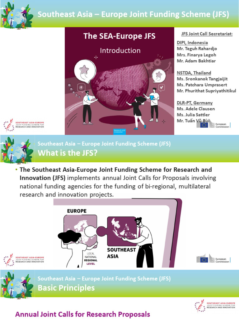 JFS - Call 8 - 2024 - JFS-presentation | PDF | Science