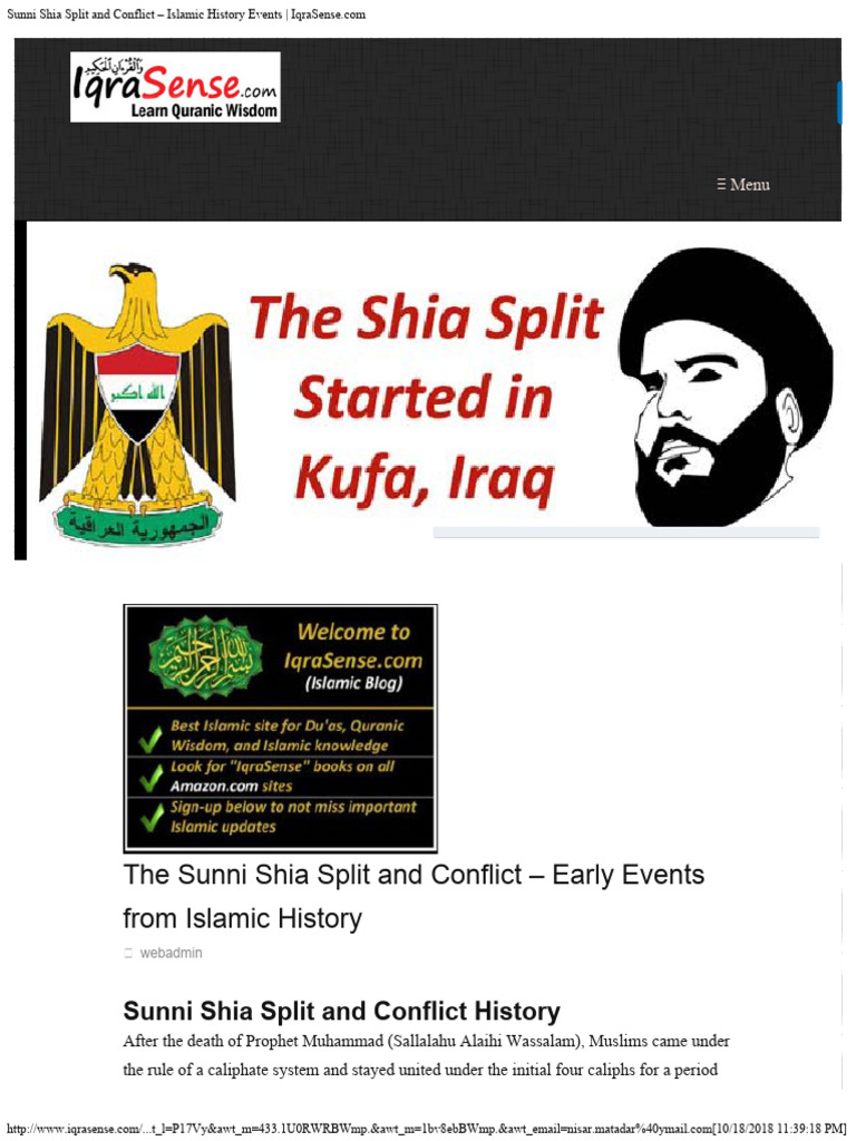 Sunni Shia Split and Conflict | PDF | Ali | Shia Islam