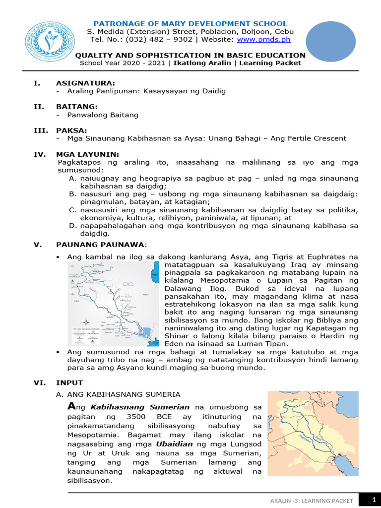 Learning Packet | PDF