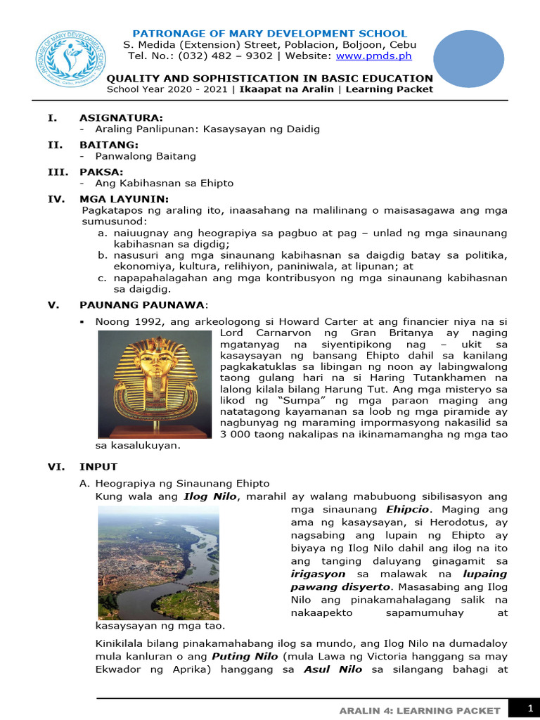 Learning Packet | PDF