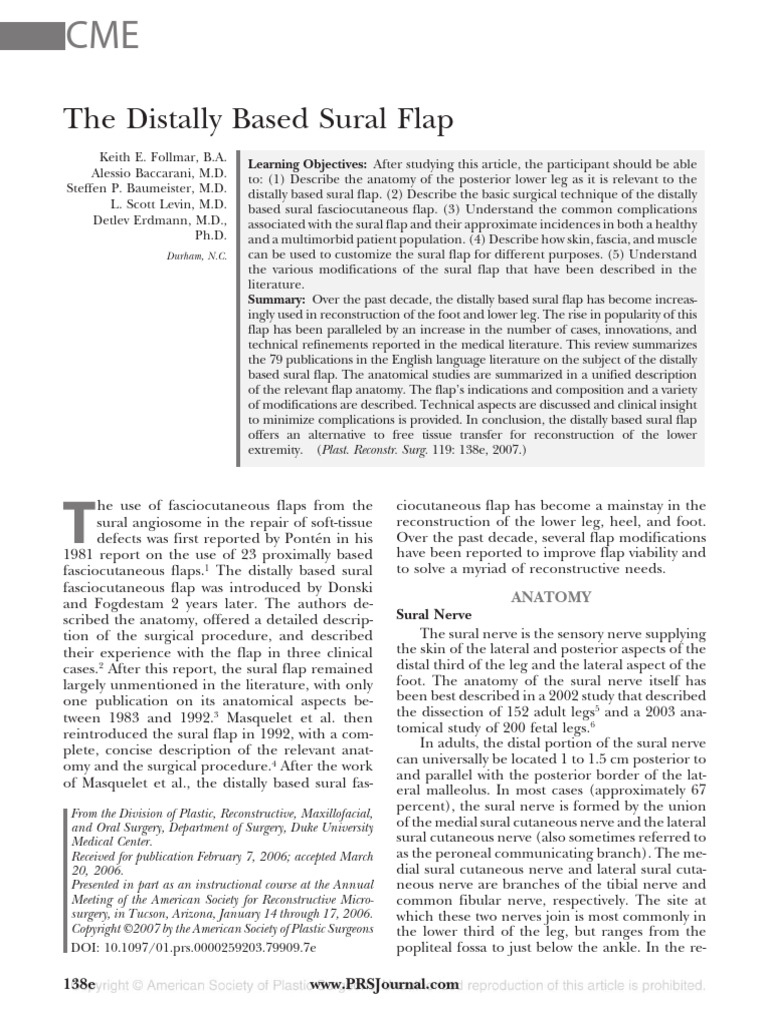 Rsa Flap | PDF | Vein | Lower Limb Anatomy